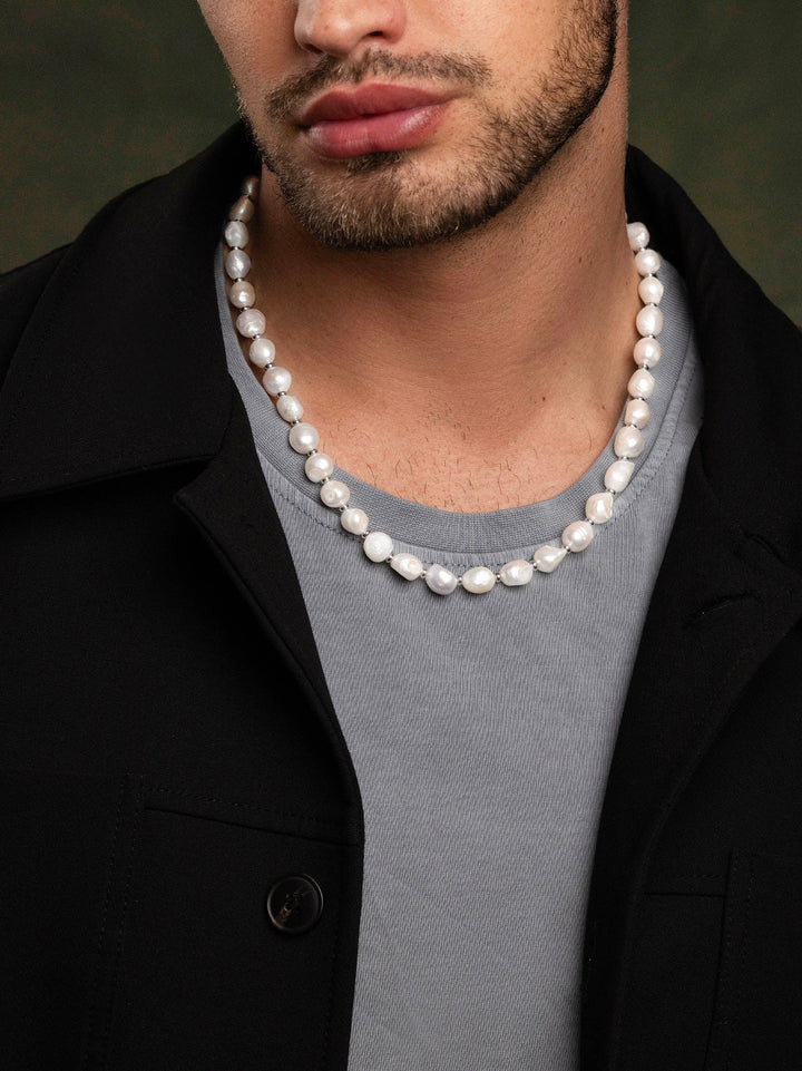 Men's Pearls, Pearl Necklaces & Bracelets for Men | Nialaya