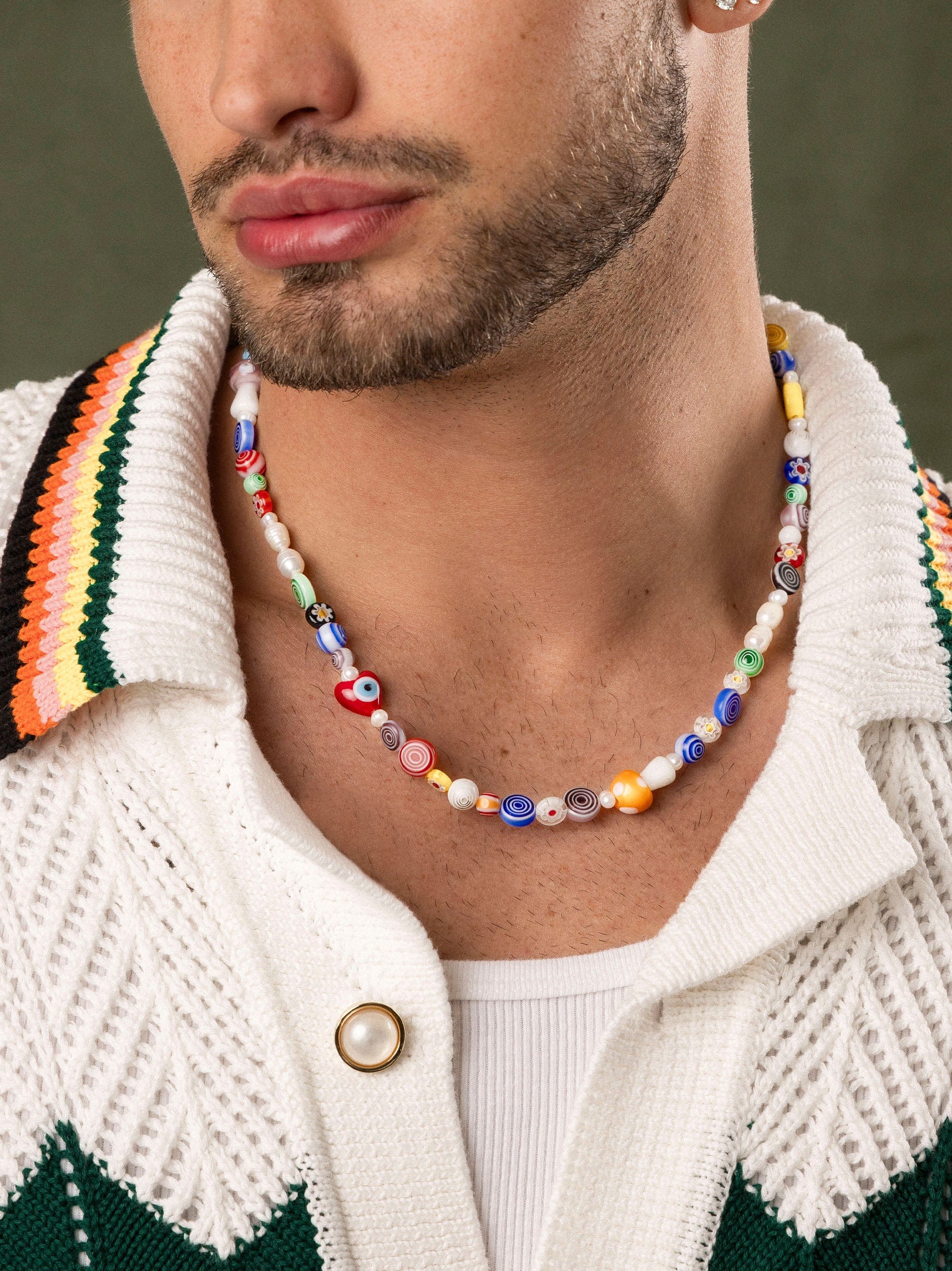 Mushroom bead necklace store