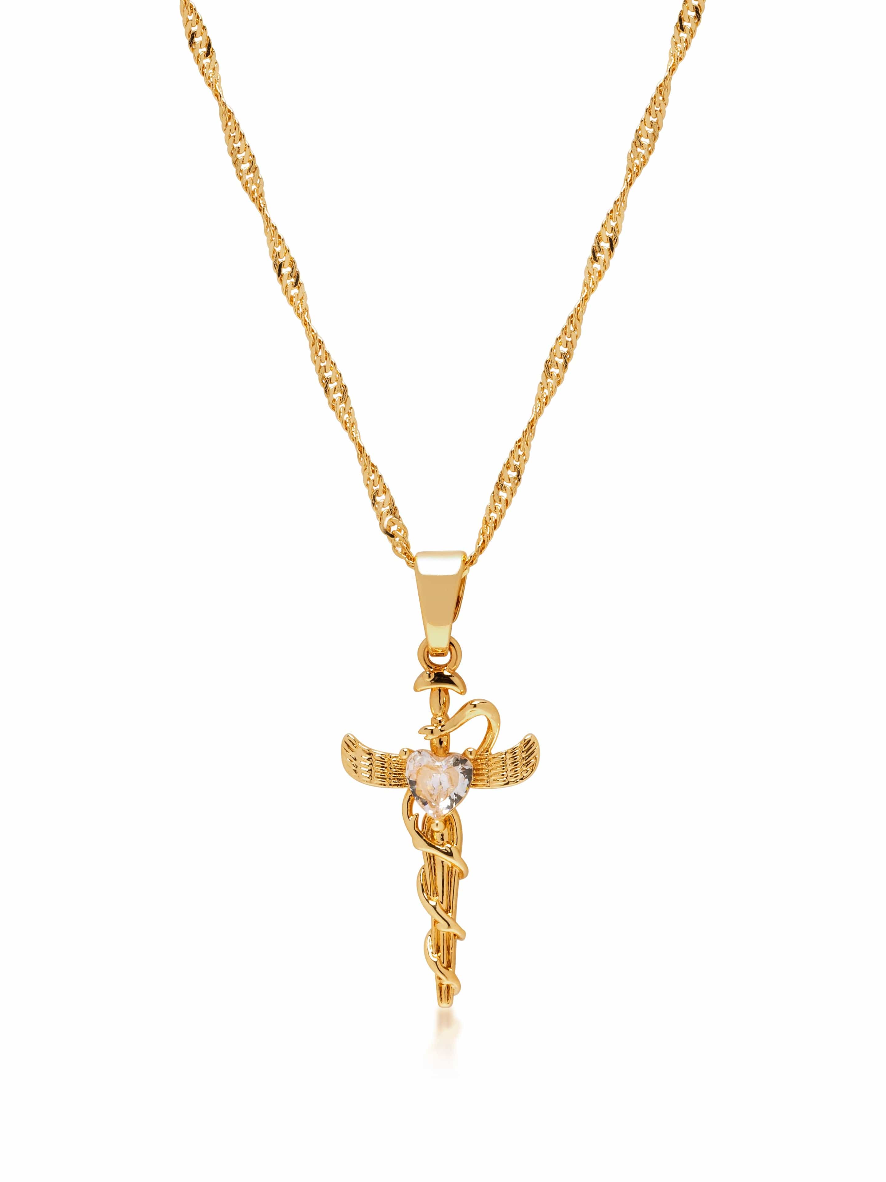 Women s Caduceus Pendant Necklace