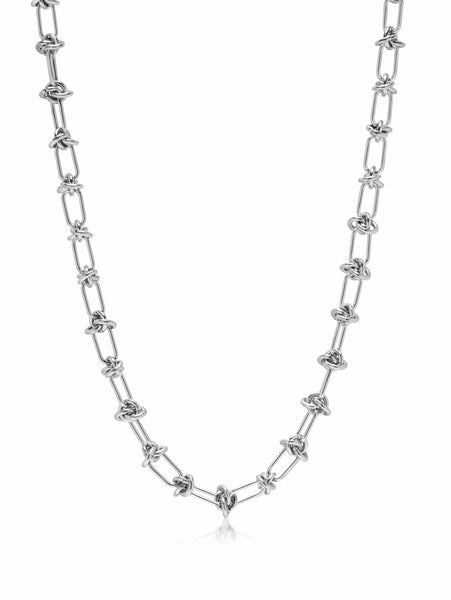 Women's Silver Barbed Wire Necklace – Nialaya